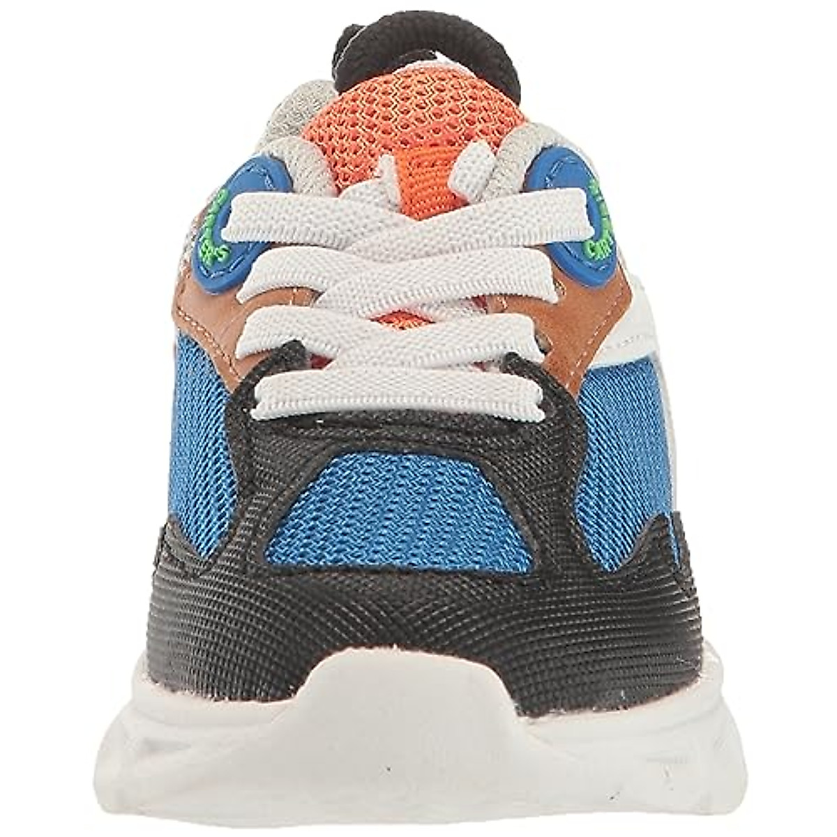 Carter's Kids Adusa Light-Up Sneaker, Blue/Orange, 12 US Unisex Toddler
