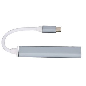 USB Docking Station, USB Hub Light Weight USB C to USB Stable Data Transmission Speed Simple Operation High Speed for Printer for Keyboard for Tablet(Grey)