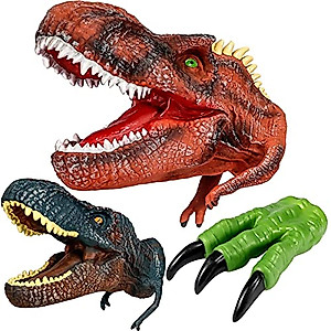 Dinosaur Toys Puppets for Kids, t rex Dinosaur playset Toys Dino Claw for Boys, 6 pcs