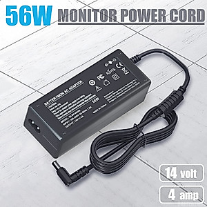 14V 4A Power Supply for Samsung SyncMaster P2770 S22C300H C27F398 C27F591 S24D300 S22E310 S27E310 S27B550 S20A350B S22F350F S22B150N S24D332H S27B350 UN22F5000 19" 20" 22" 23" 24" 27" LED Monitor Cord