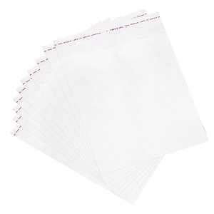 uxcell 100Pcs Clear Cello Bags, 17.7"x 12.2" Plastic Self Sealing OPP Cello Treat Bags Cello Poly Bags for Packing Cookies Candy Jewelry Gifts, Clear
