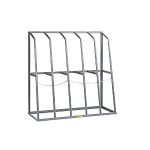 Little Giant BR-2460-60 Vertical Bar Rack, 5 Bays, Gray