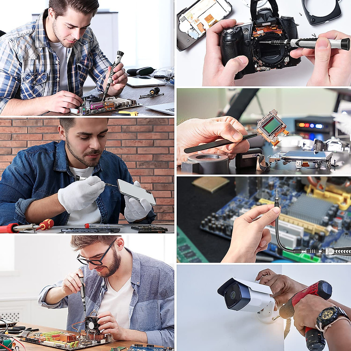 Kuptone 130 in 1 Precision Screwdriver Set, Screwdriver Bit Sets Mini Screwdriver Set with Portable Case, DIY Repair Tools Kit for iPhone Laptop PC Watch Glasses and Other Electronics