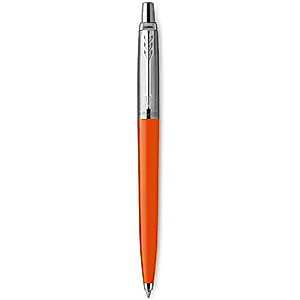 Parker Jotter Originals Ballpoint Pen Collection, 90s Retro Orange Finish, Medium Point, Black Ink, 1 Count