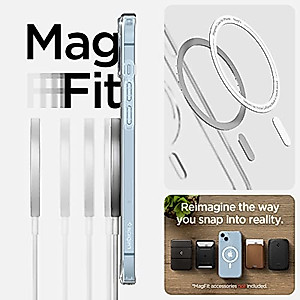 Spigen Ultra Hybrid (MagFit) [Anti-Yellowing Technology] Designed for iPhone 14 Case (2022) - White