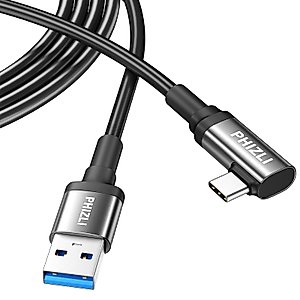 Link Cable 10ft Compatible for Oculus Quest 2,VR Headset Cable, High Speed Data Transfer & Fast Charging USB C 3.2 Gen1 Cord for VR Headset Game Accessories Black
