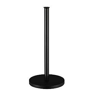 JQK Paper Towel Holder Stand Oil Rubbed Bronze, 304 Stainless Steel Kitchen Free Standing Paper Towel Dispenser Fits Standard and Jumbo Size ORB, PTH180-ORB