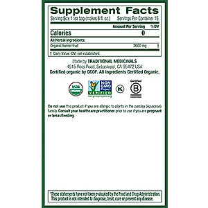 Traditional Medicinals Organic Fennel Herbal Tea, Promotes Digestive Health, (Pack of 4) - 64 Tea Bags Total