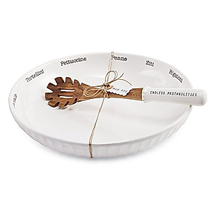 Mud Pie Circa Pasta Bowl Set, White