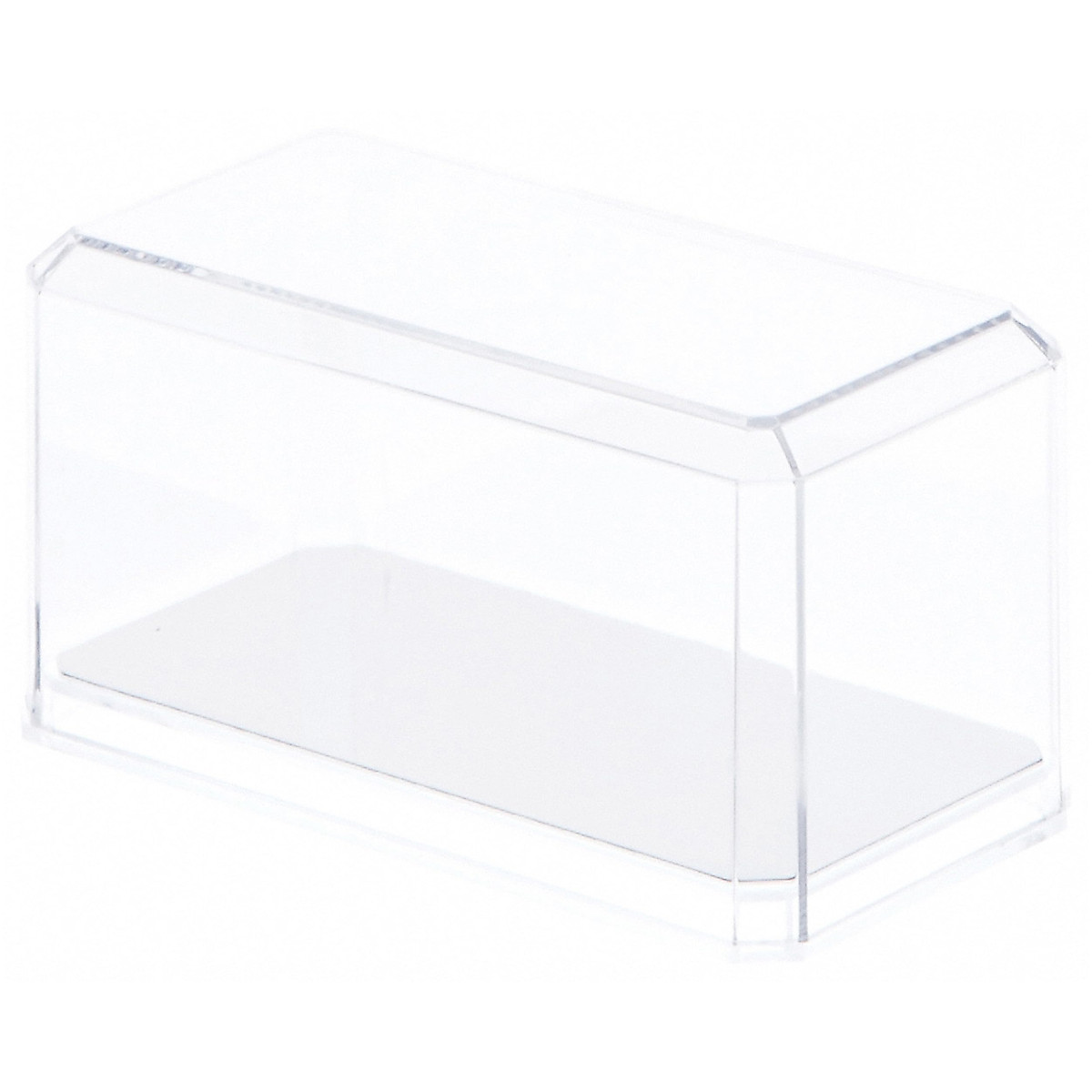 Pioneer Plastics 164CD Clear Plastic Display Case for 1:64 Scale Cars (Mirrored), 3.5" W x 1.625" D x 1.75" H (Mailer Box)