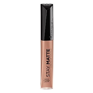 Rimmel London Stay Matte Liquid Lip Color with Full Coverage Kiss-Proof Waterproof Matte Lipstick Formula that Lasts 12 Hours - 710 Latte To Go, .21oz