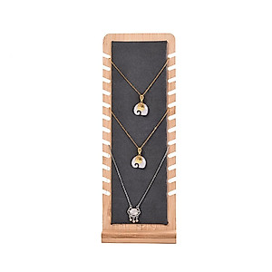 LOARNIEA Necklace Display Stands for Selling Necklace Holder Necklace Display Storage Jewelry Display Storage Set 3PCS (Gray)