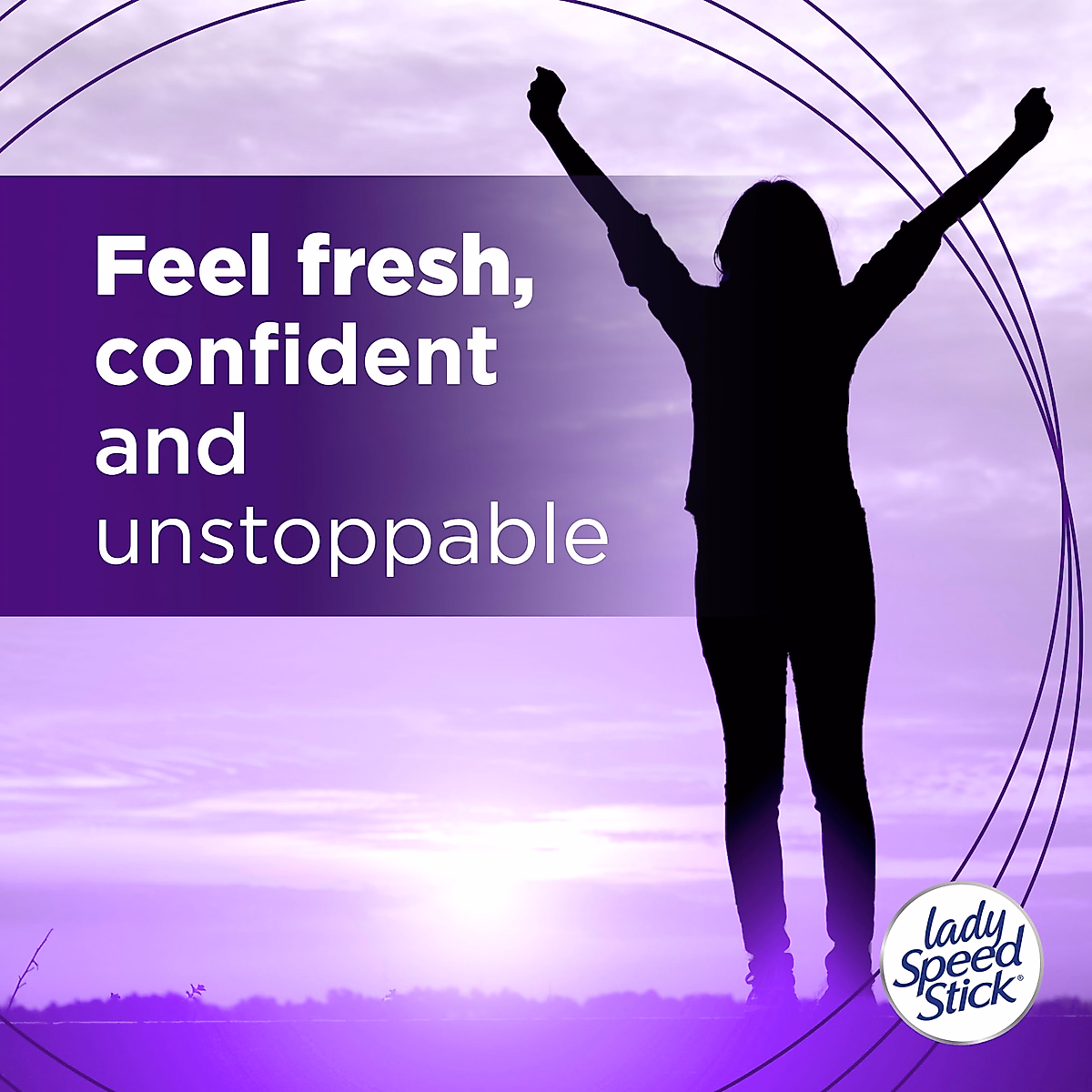 Lady Speed Stick Invisible Dry Antiperspirant Deodorant, Shower Fresh, 2.3oz, 4 Pack