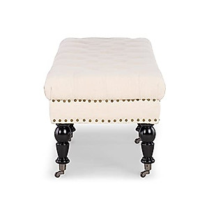 Linon Isabelle Bed Bench, 62-Inch, Dark Espresso Finish