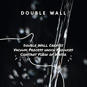 Manna Pro Hanging Chicken Waterer for Chicken Coop | Holds 2 Gallons of Water | Harris Farms Galvanized Steel Double Wall Poultry Drinker ,Silver