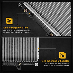 DWVO Complete Radiator Compatible with Ford Mazda Explorer Ranger B3000 B4000 3.0L 4.0L V6 DWRD1014