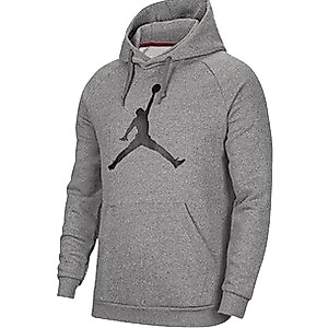 Nike Mens Jumpman Fleece Hoodie, Mens Logo Hoodie, Fleece Hoodie for Men (as1, alpha, s, regular, regular, Standard, Grey, Small)