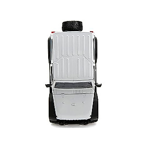 2007 Wrangler Gray and Black with Blue and White Stripes with Extra Wheels Just Trucks Series 1/24 Diecast Model Car by Jada 34194