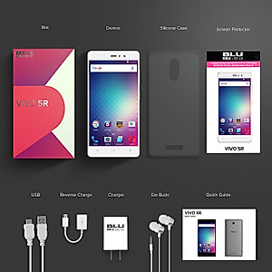 BLU VIVO 5R (32GB) 5.5" Full HD, Dual SIM 4G LTE GSM Factory Unlocked Smartphone with Fingerprint Sensor, Gold