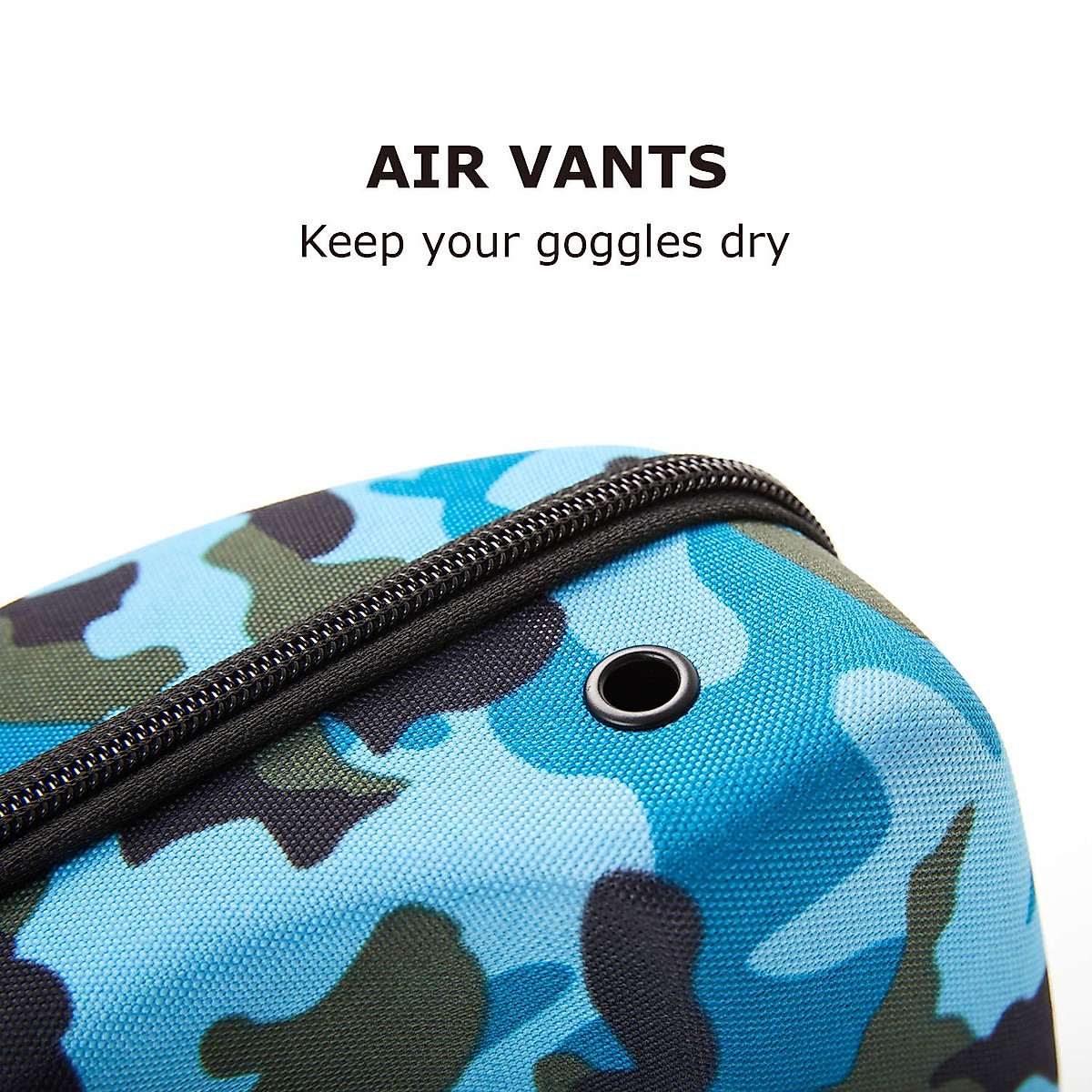 XCMAN Rigid EVA Ski Goggle Case Fit All Shapes and Size Ski Goggles