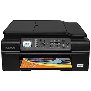 Brother Printer MFCJ450DW Easy-to-Use Inkjet All-in-One Color Printer with Scanner, Copier and Fax