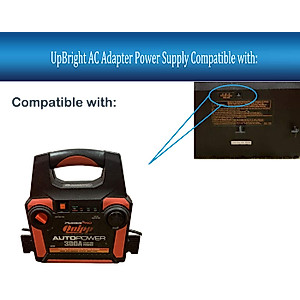 UpBright 12V AC/DC Adapter Compatible with Quipp PowerPro Dynamite AutoPower Power Pro Auto DP600 600A DP300 300A 12 Volt Starting Jump Pack Jumper Starter 12VDC 300mA 500mA Supply Battery Charger PSU