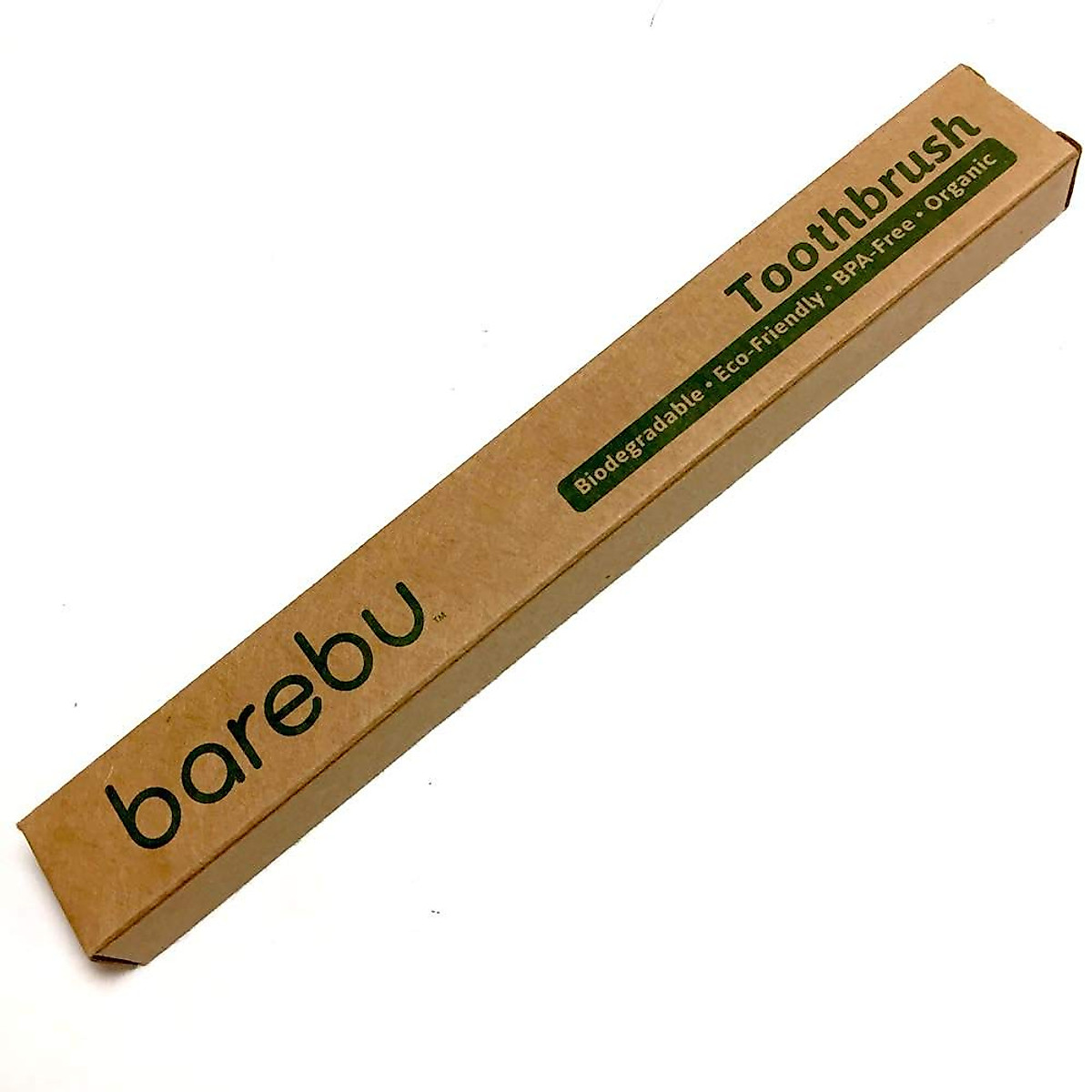 Biodegradable, BPA-Free BAREBU Bamboo Toothbrush - Organic, Eco-Friendly, Pressed Bristles (No Glue) - Supports Health & Environment (8 x PBT Black)