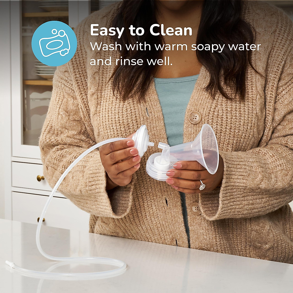 Spectra - Wide Breast Shield Set for Breast Milk Pumps - Medium 24mm