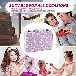 Hot Sugar Makeup Kit for Teenager Girls 10-12, All in One Beginner Makeup Kit for Women Full Kit, Teen makeup kit Cosmetic Gift Set on Birthday Christmas(PURPLE DAISY)