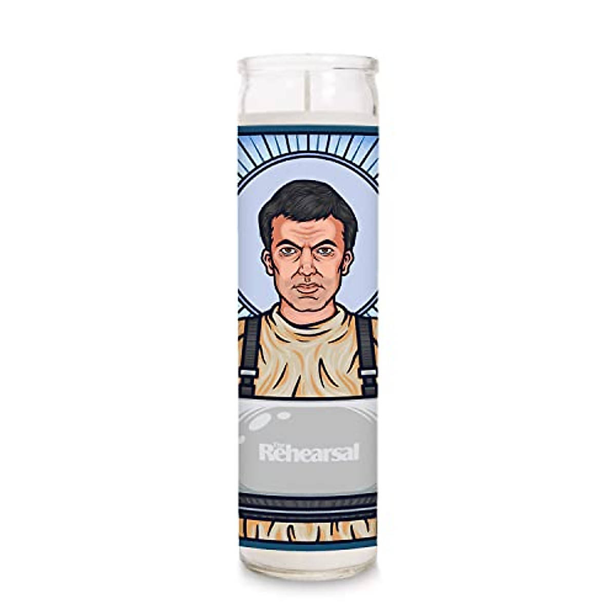 Nathan Fielder Prayer Candle, Funny Novelty Candle Gag Gift, Premium Glass Humorous Celebrity Prayer Votive for Birthdays, Anniversaries, Holidays, Special Occasions, NF54