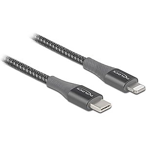 Cable Delock USB-C to Lightning 1m Grey