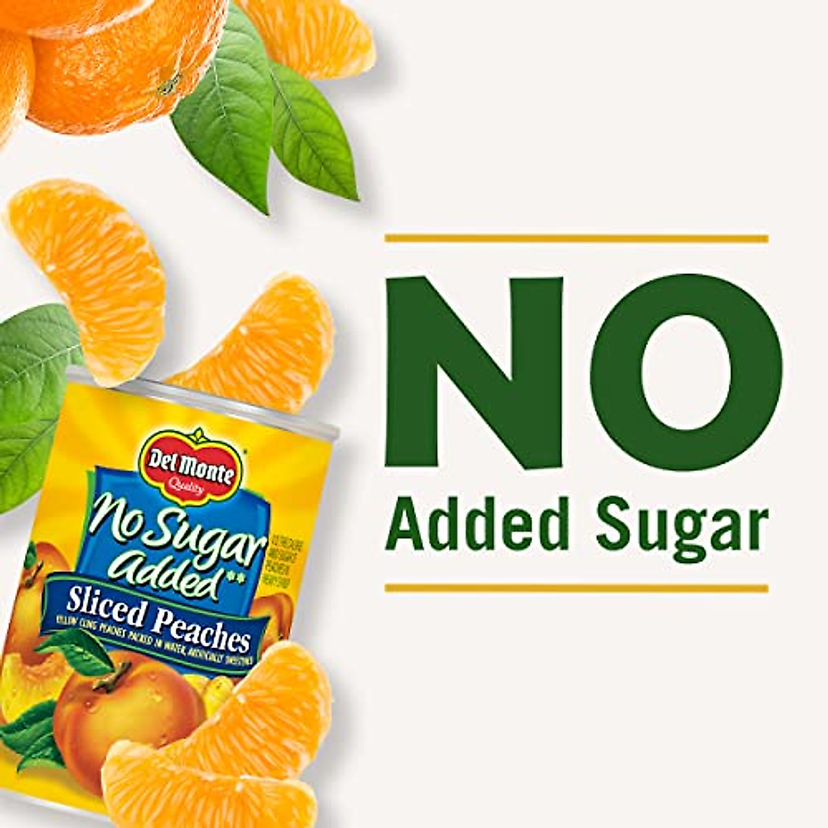 Del Monte Canned Mandarin Oranges No Sugar Added, 15 Ounce (Pack of 12)