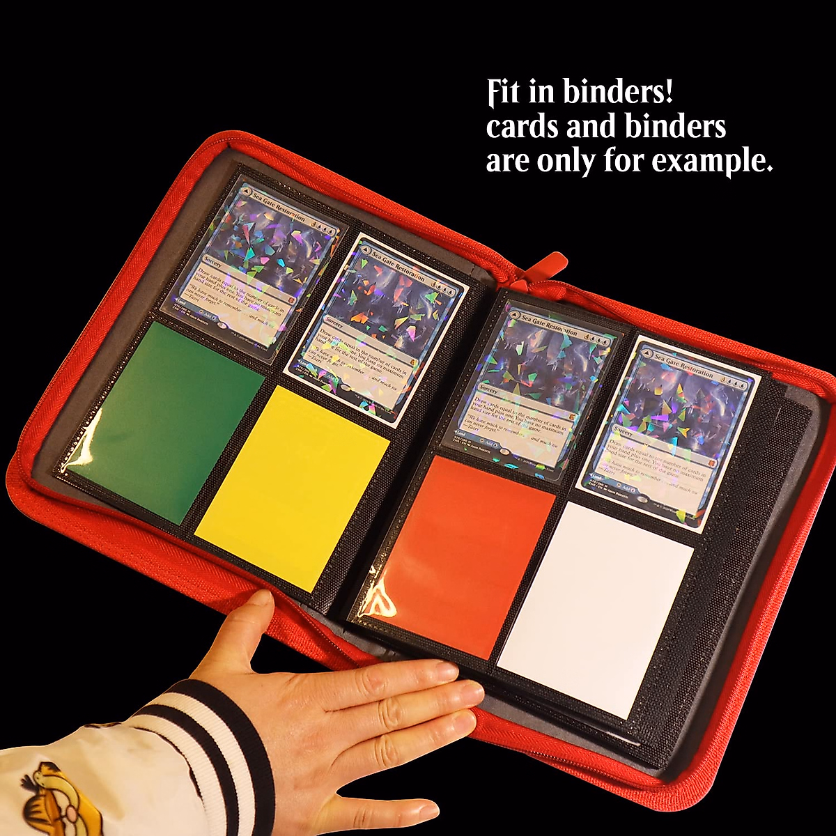 50PCS Premium GEM Laser Outer Matte Photo Holographic Card Sleeves Holo Card Cover Standard Size Shiny Foil Trading Card Sleeve Kpop Cartas Protector 66x91mm Suit Binders (White)