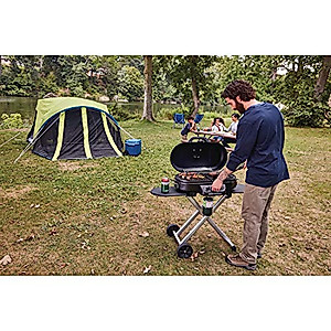 Coleman RoadTrip 285 Portable Stand-Up Propane Grill with 3 Adjustable Burners & Instastart Ignition, 20,000 BTUs of Power for Outdoor Cooking