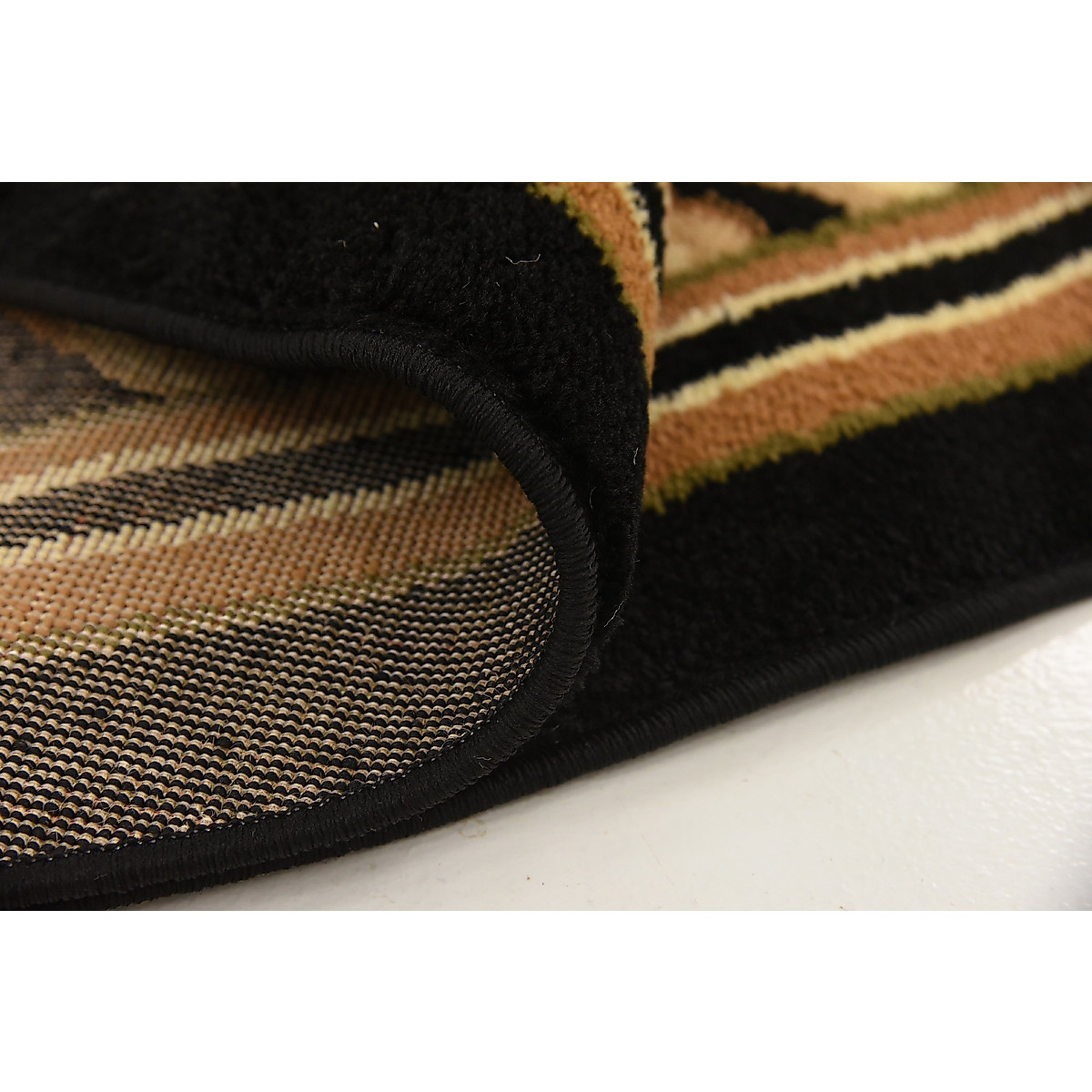 Unique Loom Wildlife Collection Animal Inspired with Cheetah Bordered Design Area Rug, 8 ft, Ivory/Black