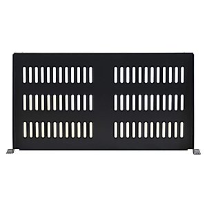 Aeons 1U Universal Server Rack Shelf Vented Rackmount Cantilever Shelf 10" Deep, for 19” IT Network Rack Cabinet Enclosure - Fixed Server Rack Cabinet Shelf 2-Pack