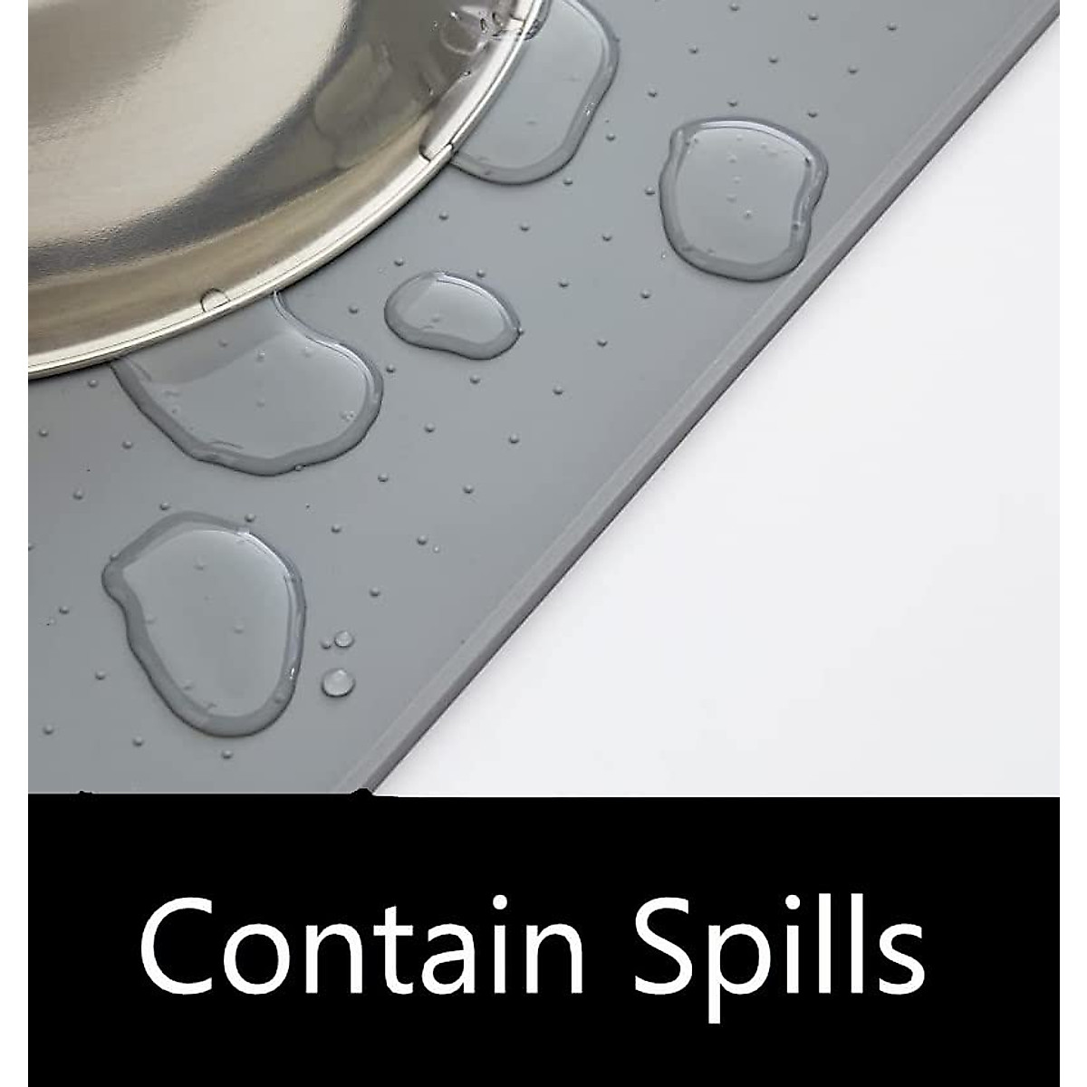 Water Cooler Dispenser Mat for Hardwood Floor and Countertop | Waterproof Anti Slip Scratches and Stains Protective| Rubber Tray Under Water Dispenser Absorb Heat