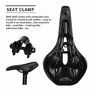 Phaethornis guy Gel Mountain Bike Seat of Comfortable Memory Foam, Bicycle Seats for Men & Women, Bike Saddles for MTB, BMX & Road