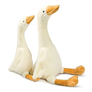 14" Swan Stuffed Animal, Soft Smooth Goose Plush Stuff Toy Gifts for Child Boys Girls (White)