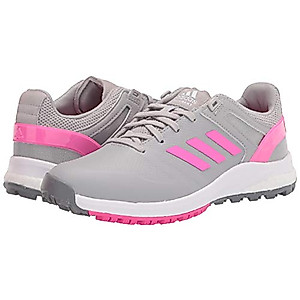Adidas Women's Golf Shoe, Grey/Screaming Pink/Grey, 8
