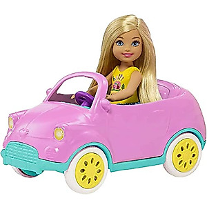 Mattel GTK95 Chelsea Driving a Vehicle Barbie Fun Doll, 3 Years Old and Above