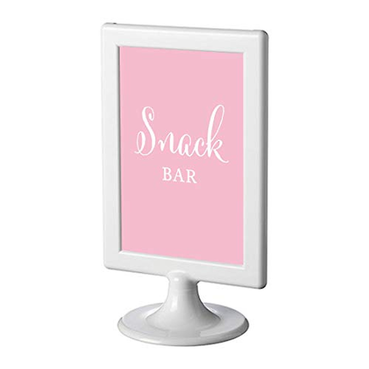 Andaz Press Baby Shower Framed Party Signs, Blush Pink, 4x6-inch, Snack Bar Table Sign 1-Pack, Includes Frame, Dessert Table Candy Buffet