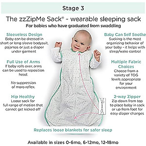 Amazing Baby Muslin Sleeping Sack, Watercolor Roses, Pink, Large, Wearable Blanket with 2-way Zipper (12-18 Months, fits up to 35 inches)