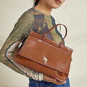 Chloe soo Shoulder Bag for Women Leather Messenger Bag Large Top Handle Satchel Work Tote Bag Professional 46