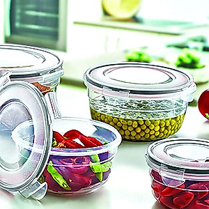 Lunch Boxes Containers, Airtight Plastic Containers for Food Storage Containers Refrigerator Food Storage Containers School Meal Prep Containers Snack-Cookie Containers BPA Free Made in TURKEY 0,25LT