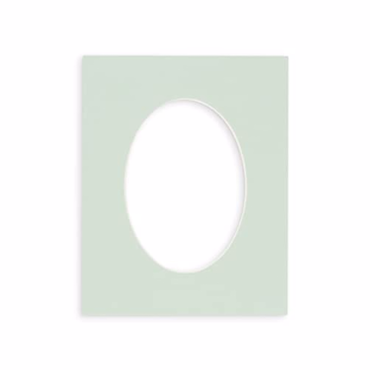 CountryArtHouse Honeydew Green Acid Free 13x19 Oval Picture Frame Mat with White Core Bevel Cut for 12x16 Pictures - Fits 13x19 Frame - Pack of 1 Matboard