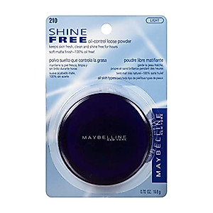 Maybelline New York Shine Free Oil Control Loose Powder, Light [210] 0.7 oz (Pack of 3)