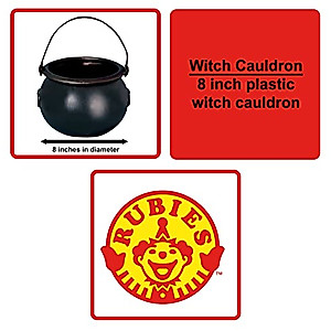Rubie's unisex adult Plastic Witch Kettle Costume Accessory, Black, One Size US