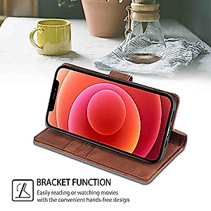 YOUKABEI MojieRy Phone Cover Wallet Folio Case for Samsung Galaxy S9 Plus, Premium PU Leather Slim Fit Cover for Galaxy S9 Plus, 3 Card Slots, Good Design, Brown