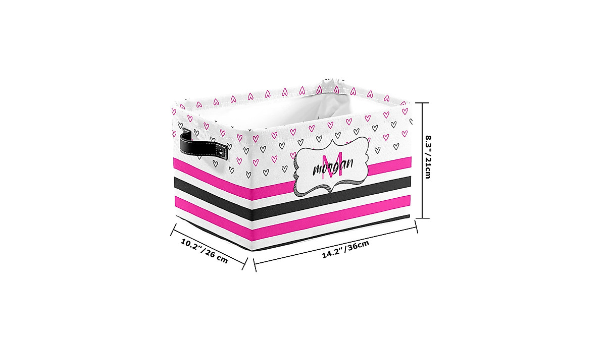 Personalized Kids Storage Bins with Name for Organizing Toys & More
